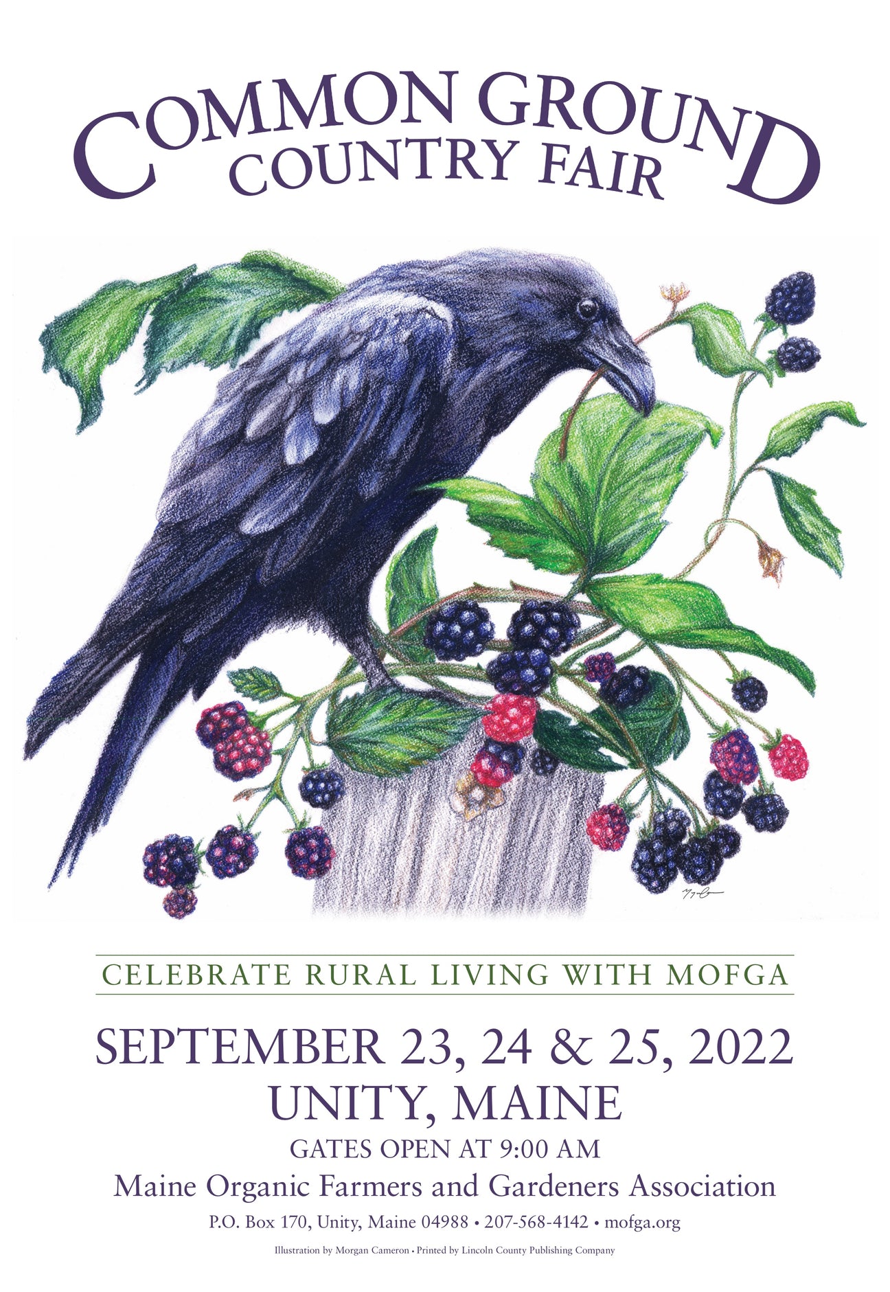 Artist’s blackberry-munching raven is the star of the 2022 Common ...