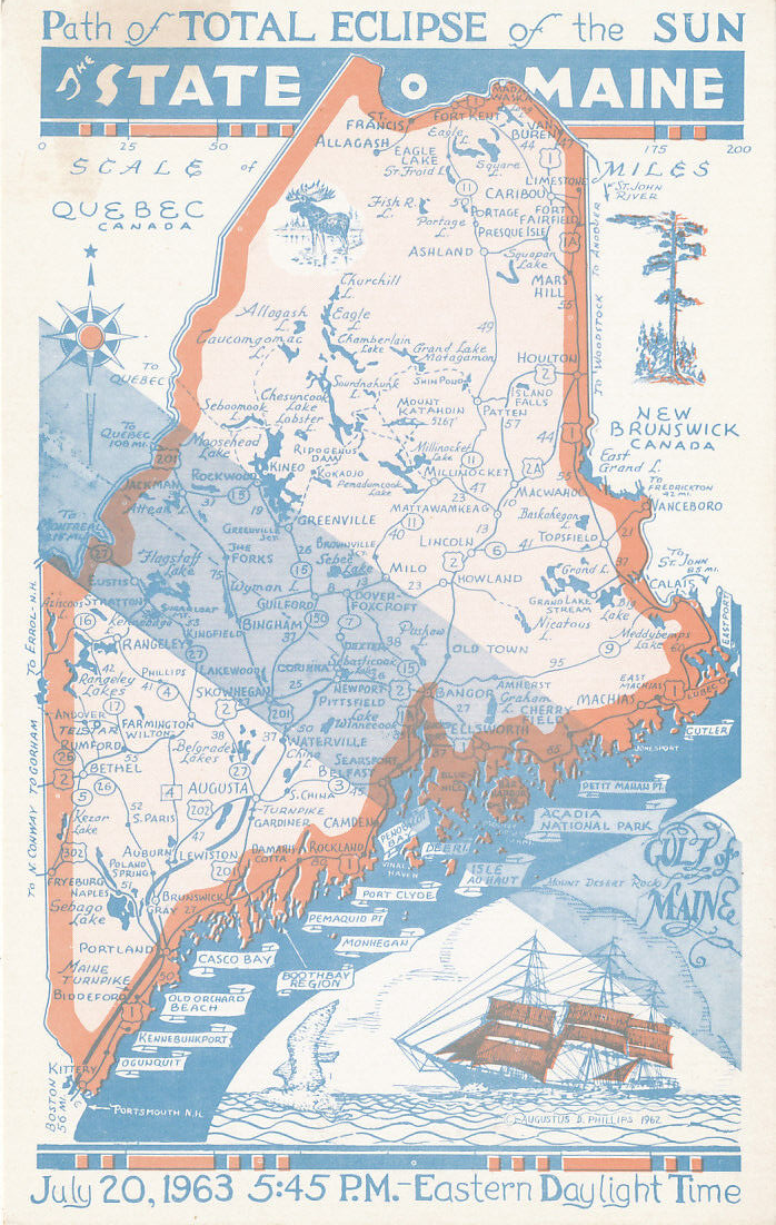 1963 total solar eclipse drew tens of thousands to a swath of Maine ...