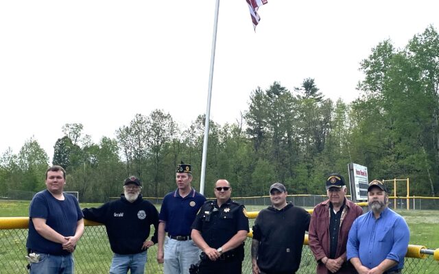 New flagpole dedicated at Sangerville Veterans Memorial Park ...